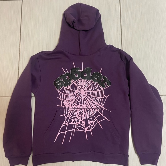 Sweaters | Sp5der Hoodie Grape | Poshmark